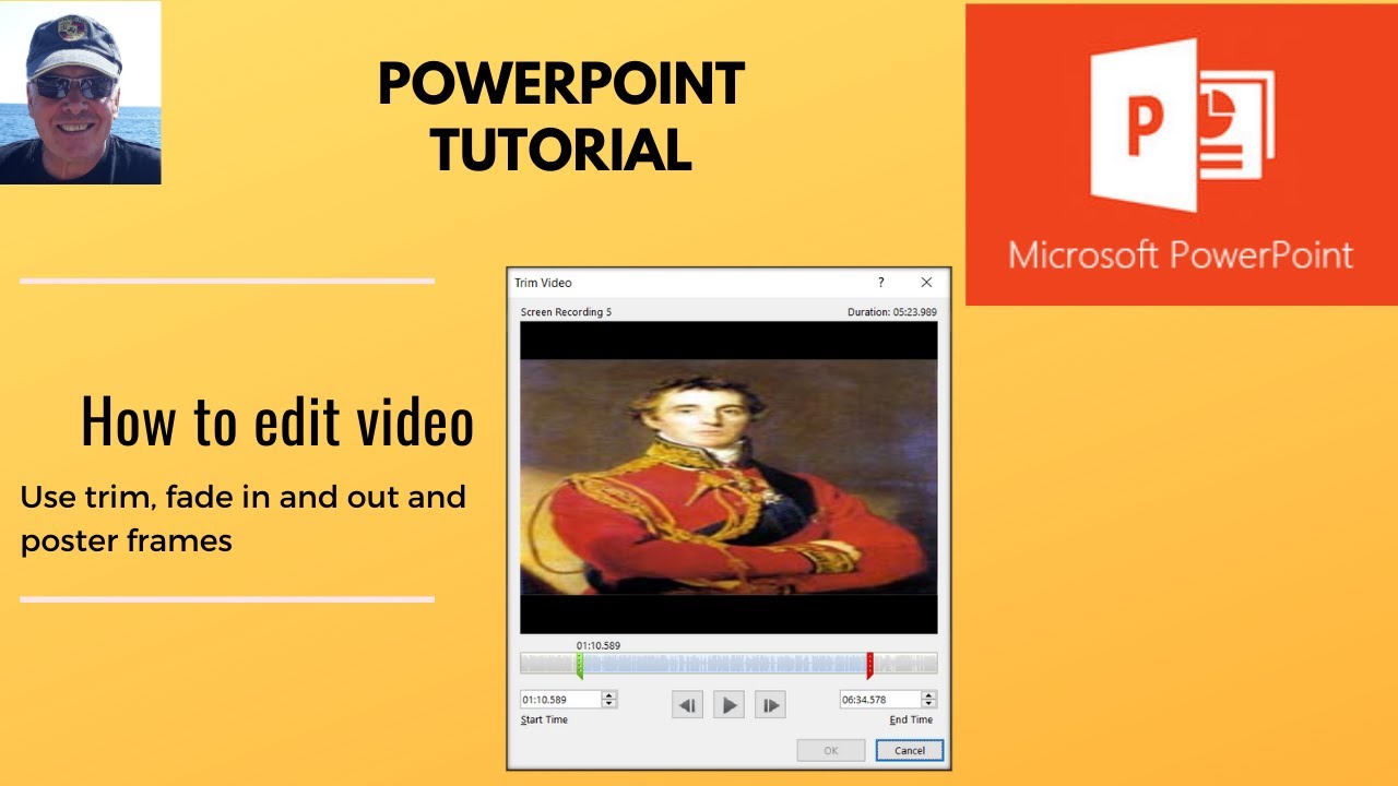 Edit a video in Microsoft PowerPoint. Edit video - YouTube