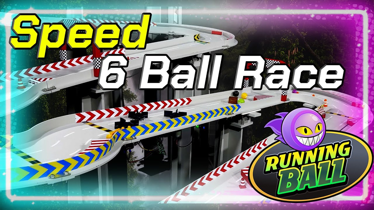 Marble Race : E05. Speed 6 Ball by Running Ball - YouTube