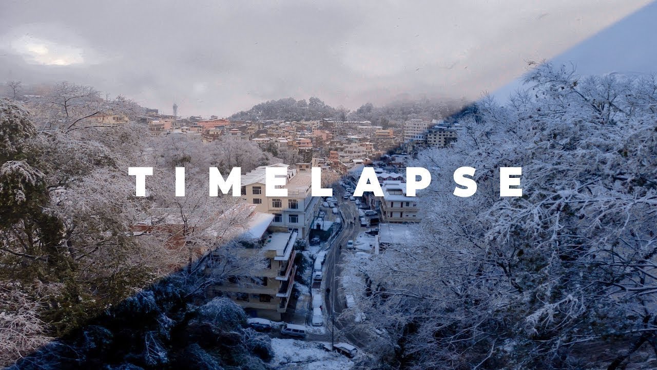 Timelapse Shot on Go Pro Hero 9 | Snowfall In Solan, Himachal | 4K ...