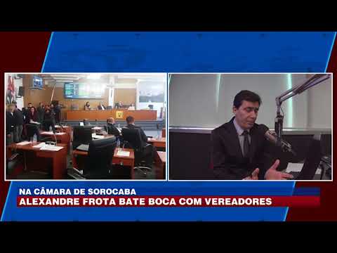 Na Câmara de Sorocaba: Alexandre Frota bate boca com vereadores