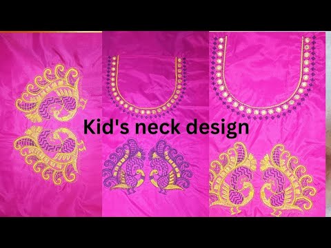 Baby neck design l Kid's neck design l Girl neck design l Simple design ...