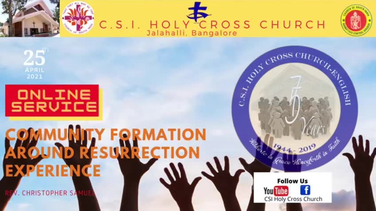 CSI HOLY CROSS CHURCH LIVE SUNDAY SERVICE - YouTube