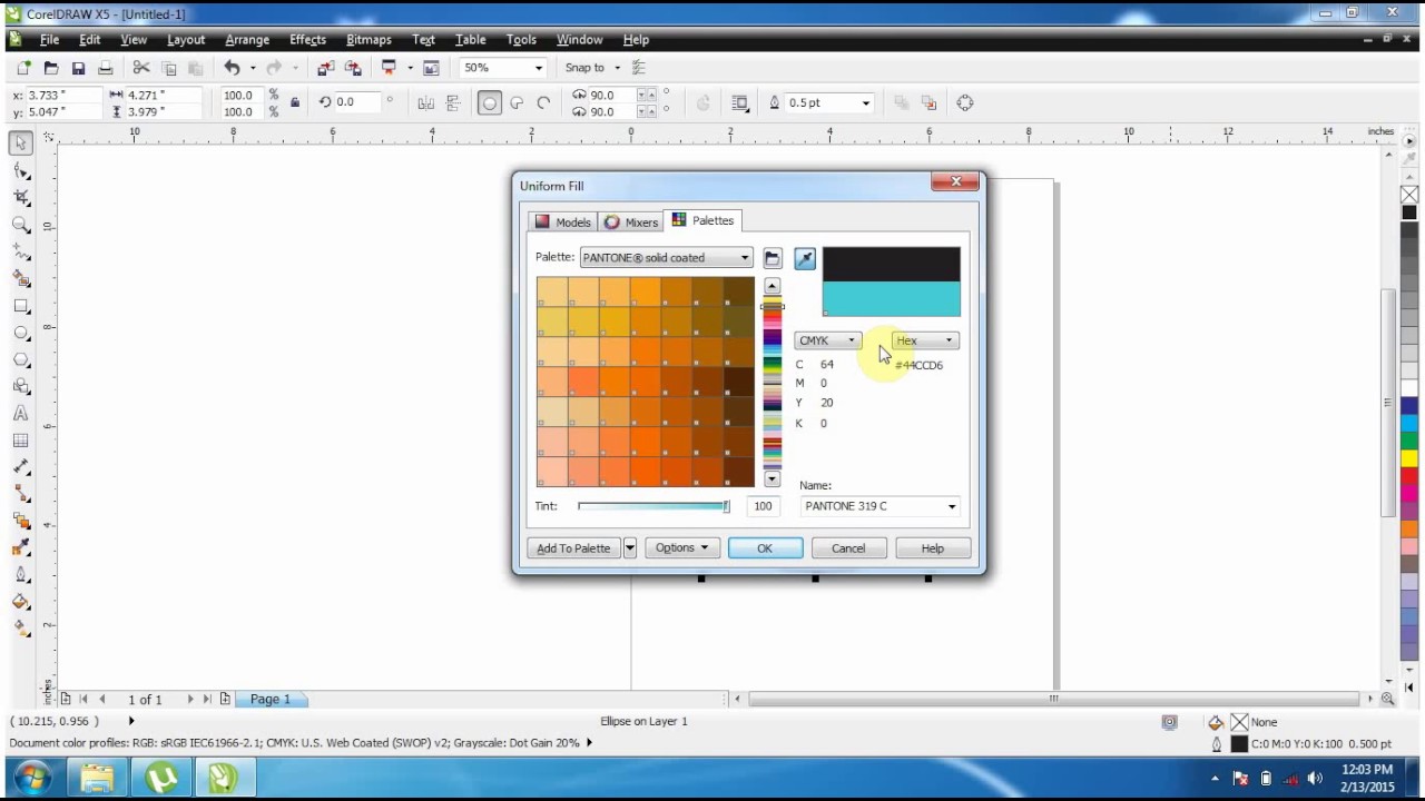 Color and Fill in Corel Draw - YouTube