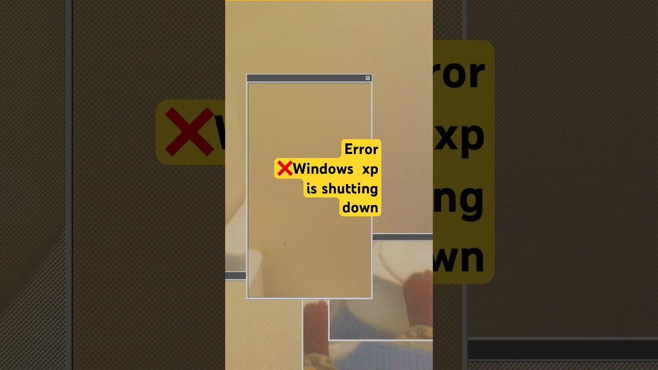 Windows Xp Error Shutdown - YouTube