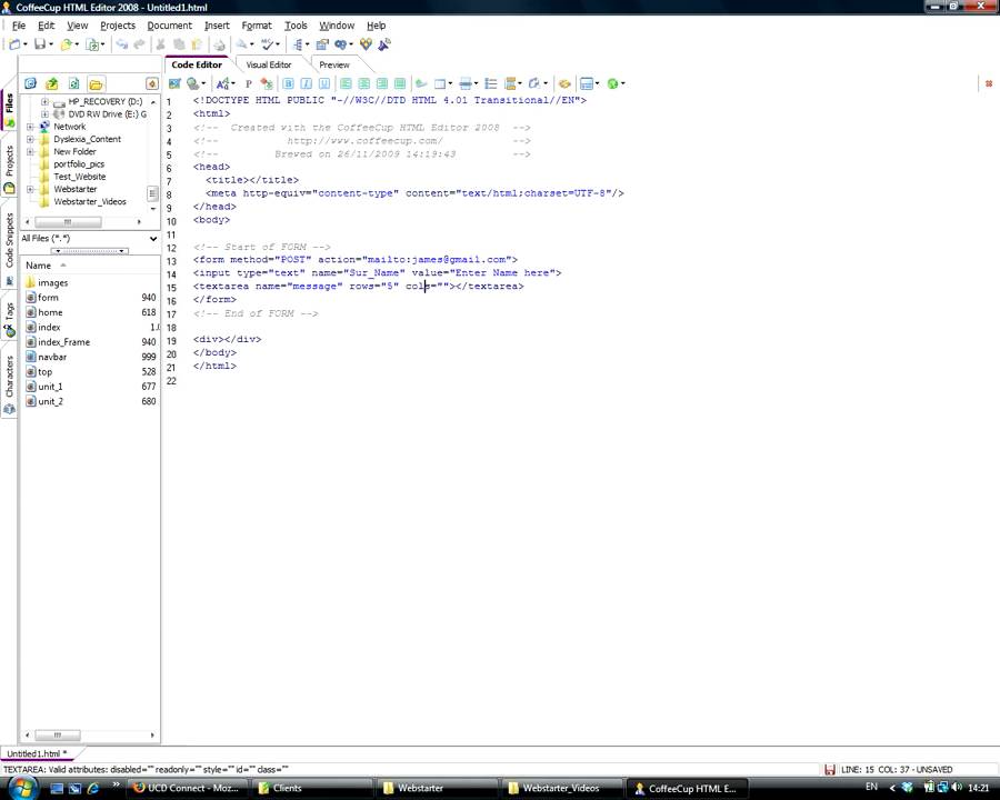 Webstarter Coffeecup Forms Tutorial - YouTube