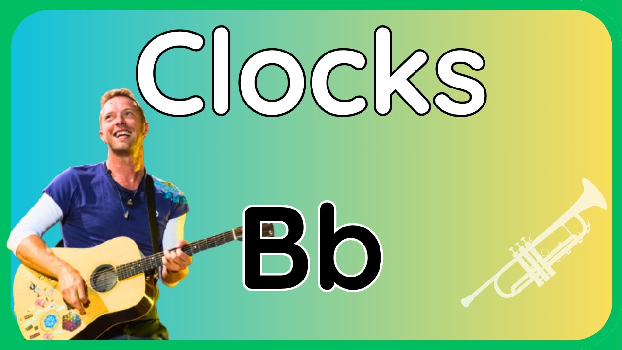 Clocks · Backing Track (Bb Version) for Tenor Sax & Soprano Sax - YouTube