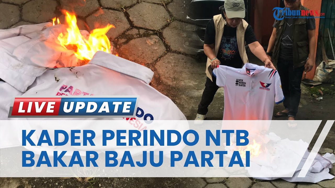 Kader Perindo NTB Bakar Baju Partai dan KTA, Mengaku Kecewa dan Ramai ...