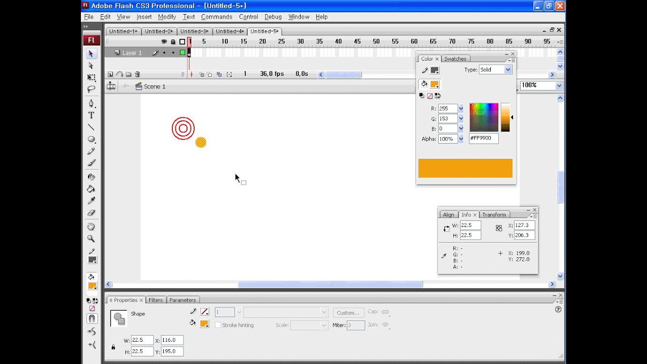 [flash(플래시) game(게임) design(디자인)]29강 flash action script 부드러운 움직임 활용 ...