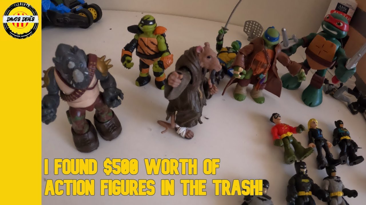 I Found $500 Worth of Action Figures in the Trash! (Marvel, DC, TMNT ...