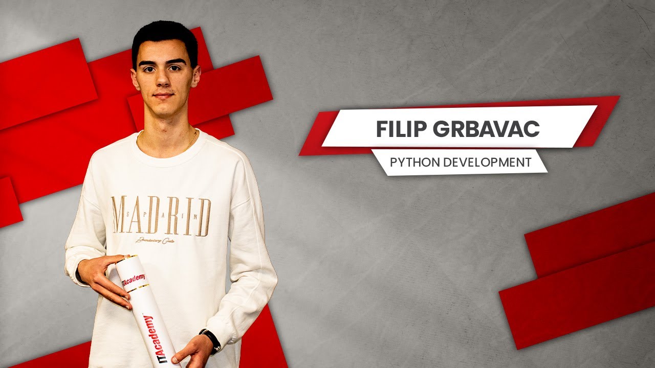 Polaznik ITAcademy Filip Grbavac: ITAcademy je odličan način za ulazak ...