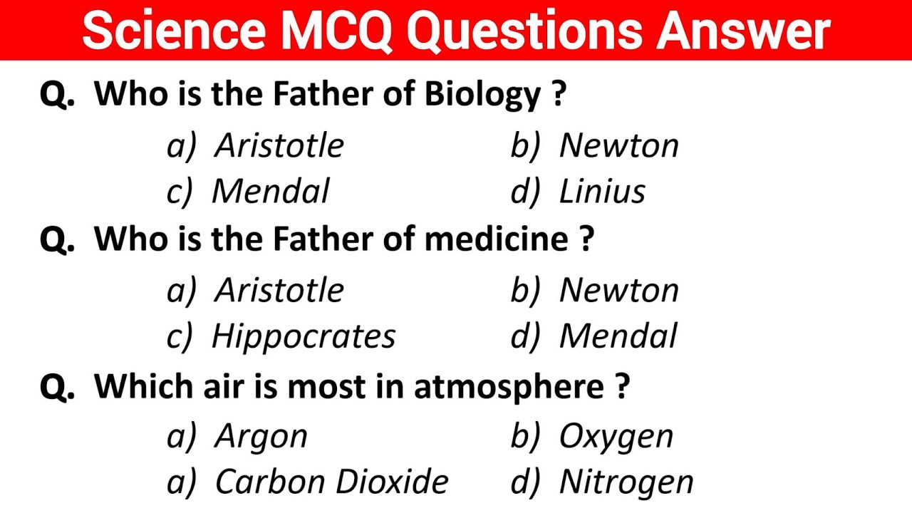 Part- 2 | Science GK in English | General Science important questions ...