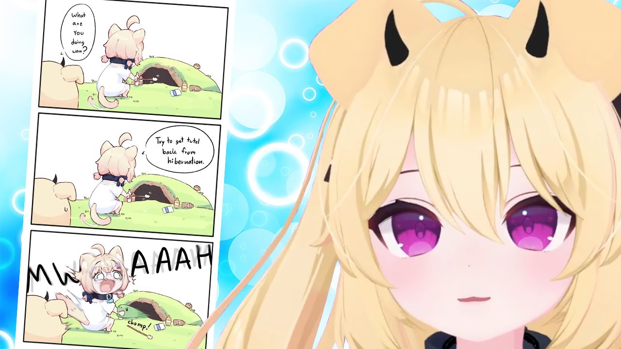 Cerber React To Waking Up Snapping Turtle Vedal - YouTube