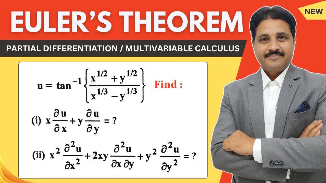 EULER'S THEOREM SOLVED PROBLEM 5 IN PARTIAL DIFFERENTIATION @TIKLESACADEMY - YouTube