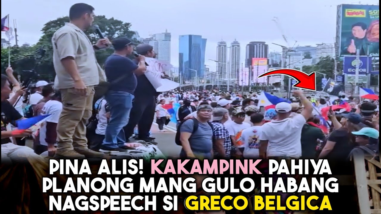 PAHIYA SA PEACE RALLY! PACC GRECO BELGICA PINAALIS AGAD ANG KAKAMPINK ...