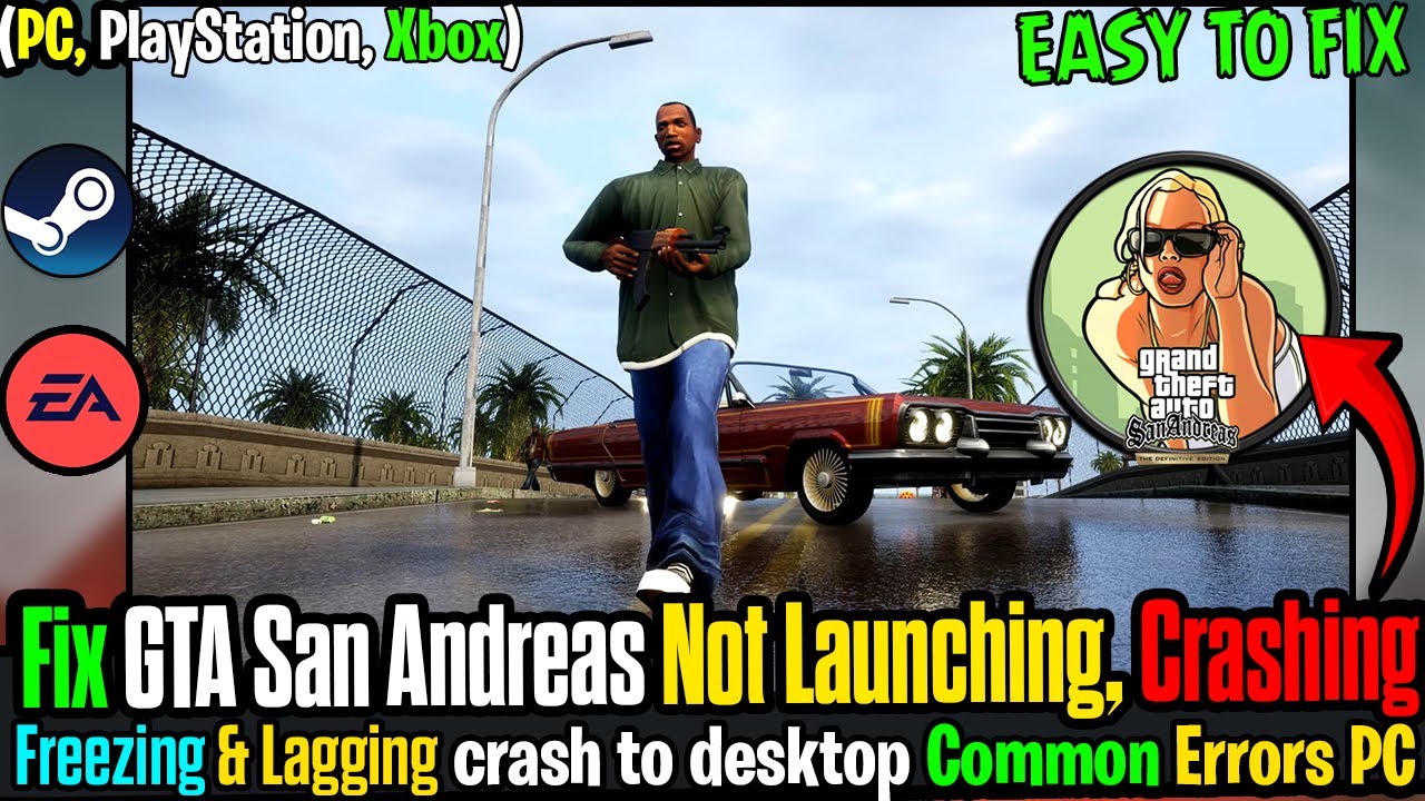 🛠️ Fix GTA San Andreas Definitive Edition Crashing, Freezing & Black ...