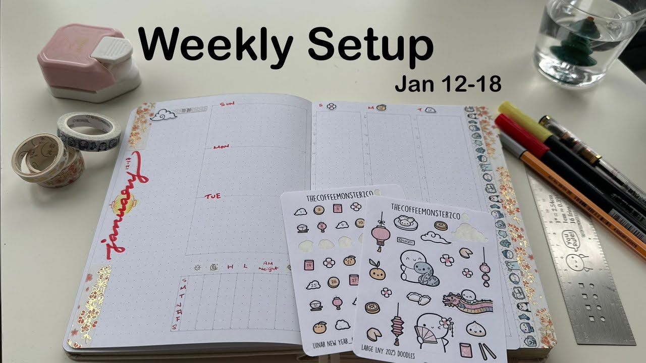 ASMR | Weekly Setup January 12-18 - YouTube