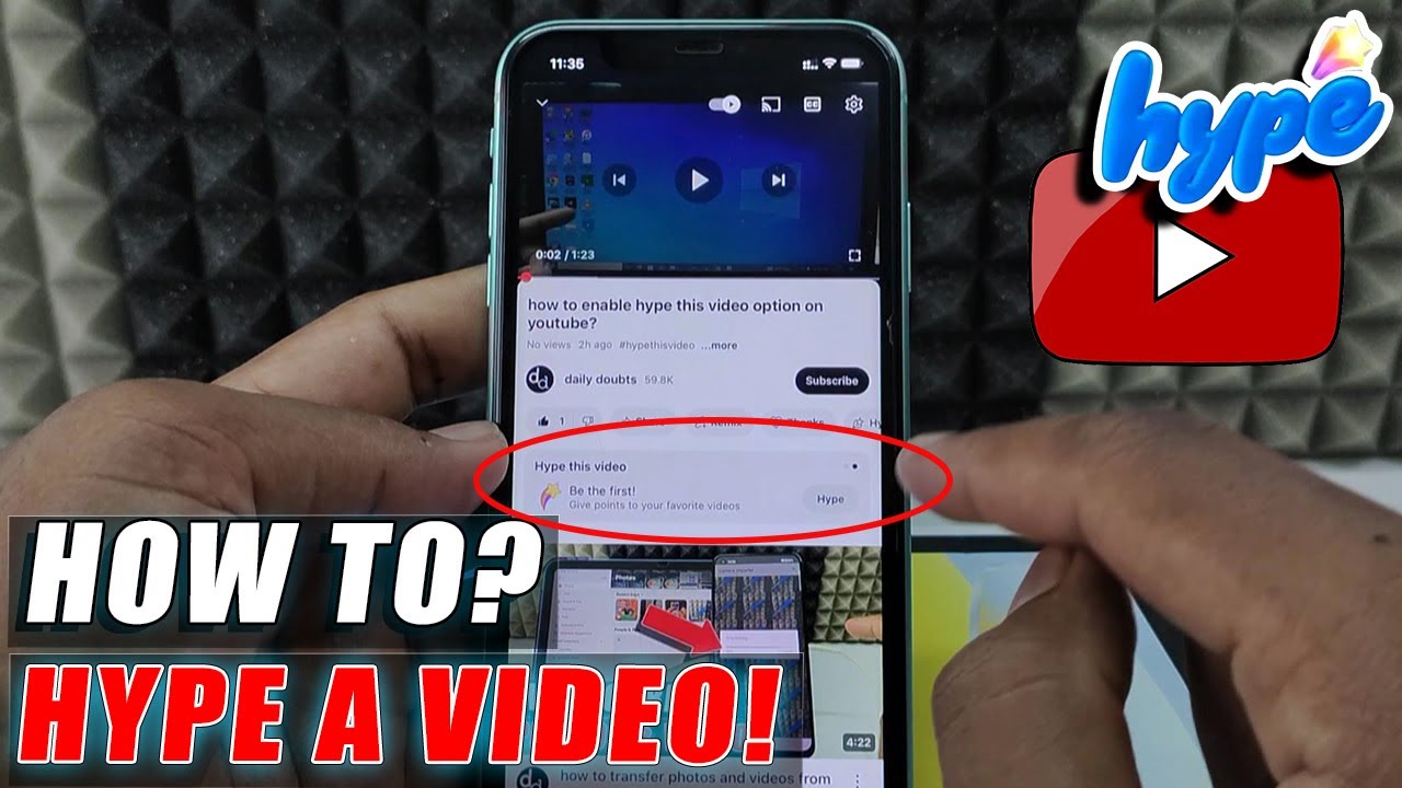 how to hype a youtube video on iphone? - YouTube