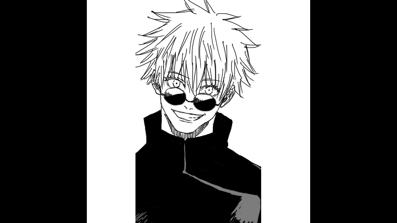 Gojo taking off his blindfold | Easy Drawing 🤔🔥 Jujutsu Kaisen Season 2 ...