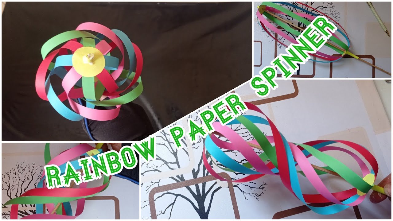 Rainbow Paper Spinner || Spinner Paper Toy || Spinner toys for kids # ...