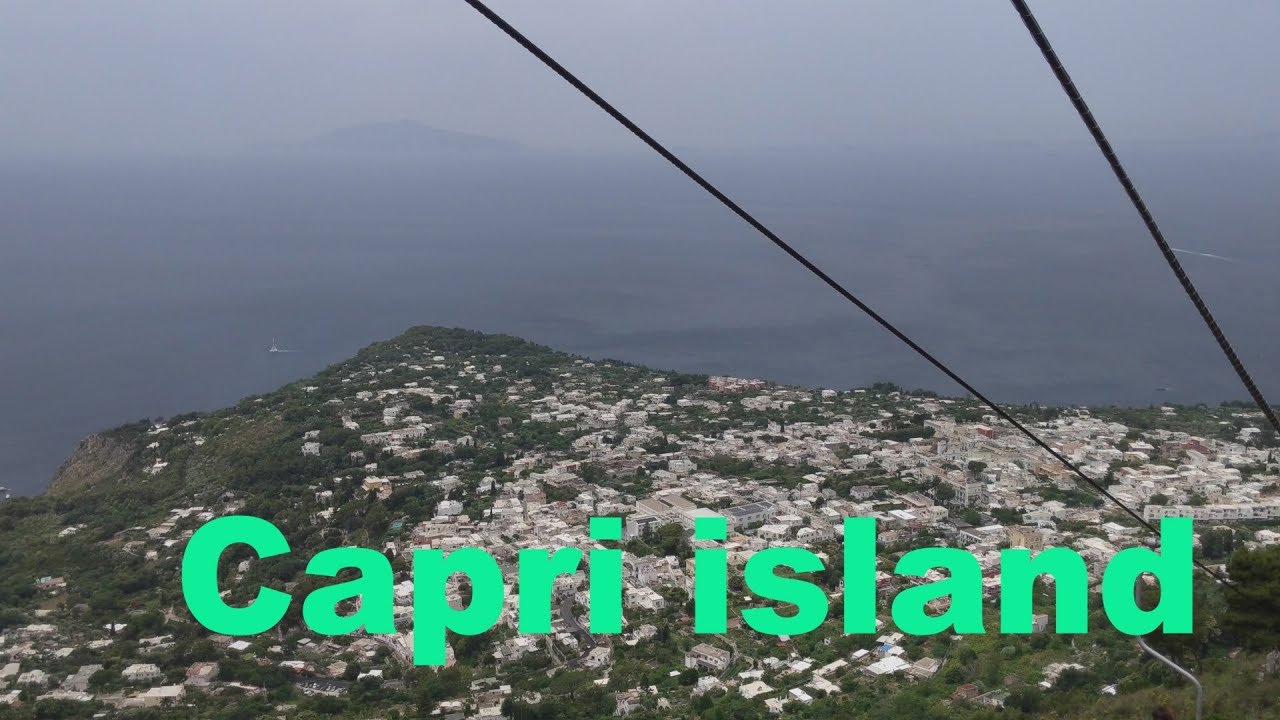 Capri Gondola Awesome View - Downhill [4K] - YouTube