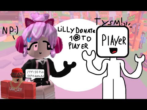donating 1 robux to players - YouTube