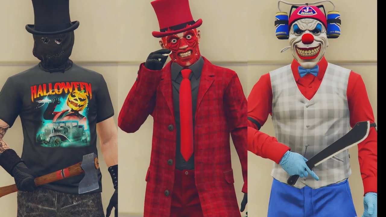 GTA V - 5 Easy Tryhard Outfits Tutorial #224 (Halloween 2025) - YouTube