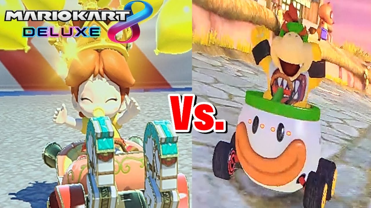 Mario Kart 8 Deluxe Balloon battle Baby Daisy vs. Bowser Jr. - YouTube