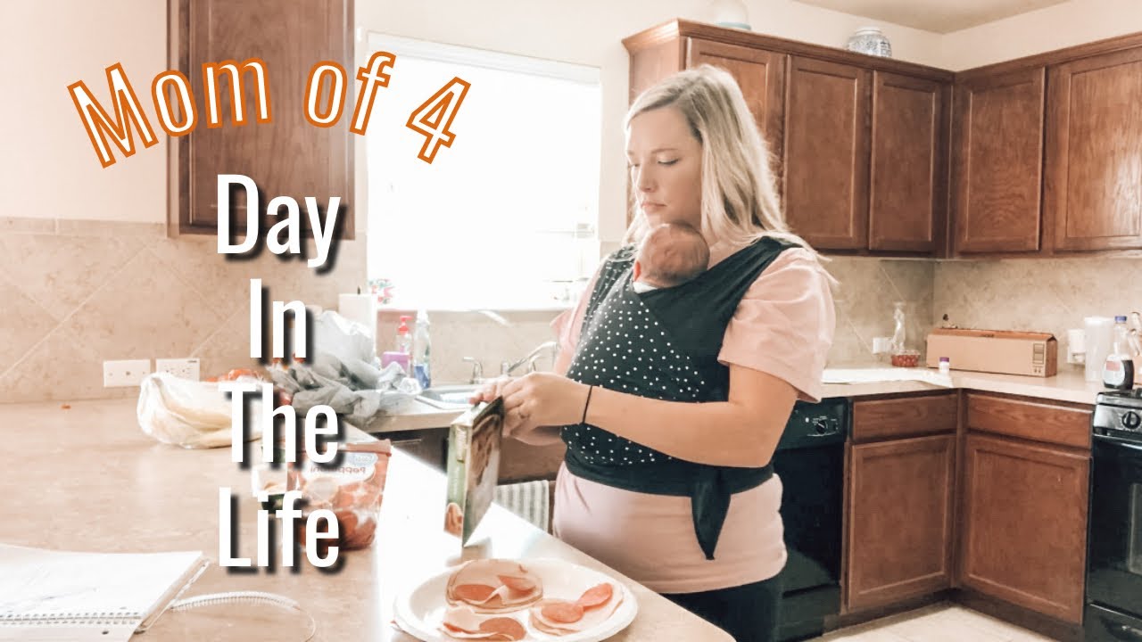 REAL DAY IN THE LIFE OF A MOM // STAY AT HOME MOM + 4 KIDS - YouTube