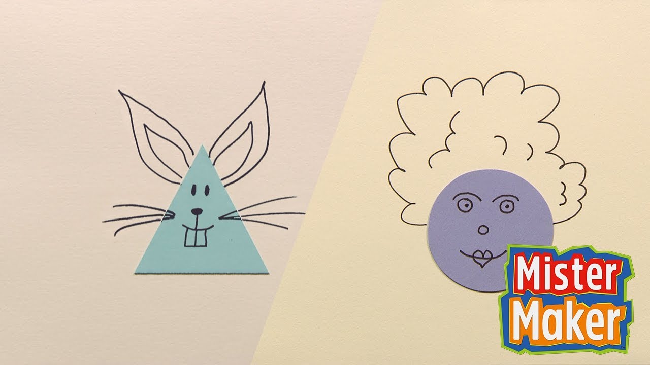 Mister Maker's Face Shaped Doodle - YouTube