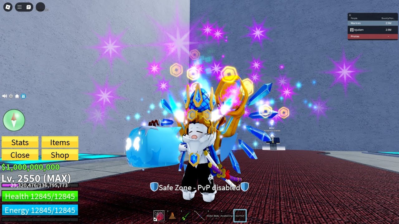 Solo Raid Ice Blox Fruits #roblox #bloxfruits #raid #ice #awakening ...