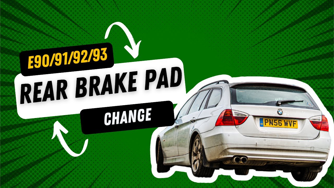 How To Change Rear Brake Pads E90/E91/E92/E93 - YouTube