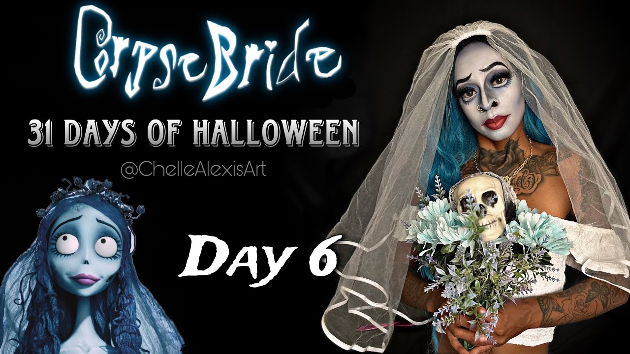Day 6 | 31 Days of Halloween • The Corpse Bride Makeup Tutorial - YouTube