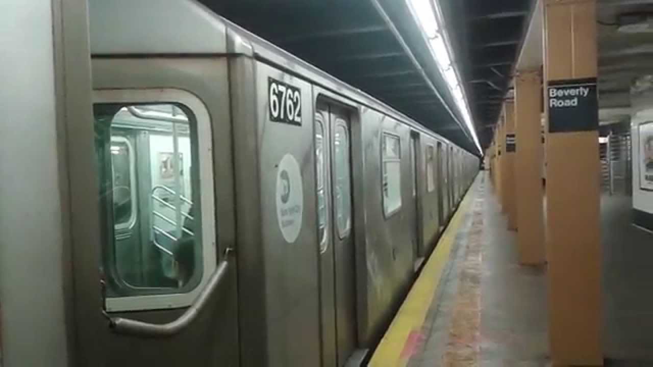 R142 2 Train arriving at Beverly Road - YouTube