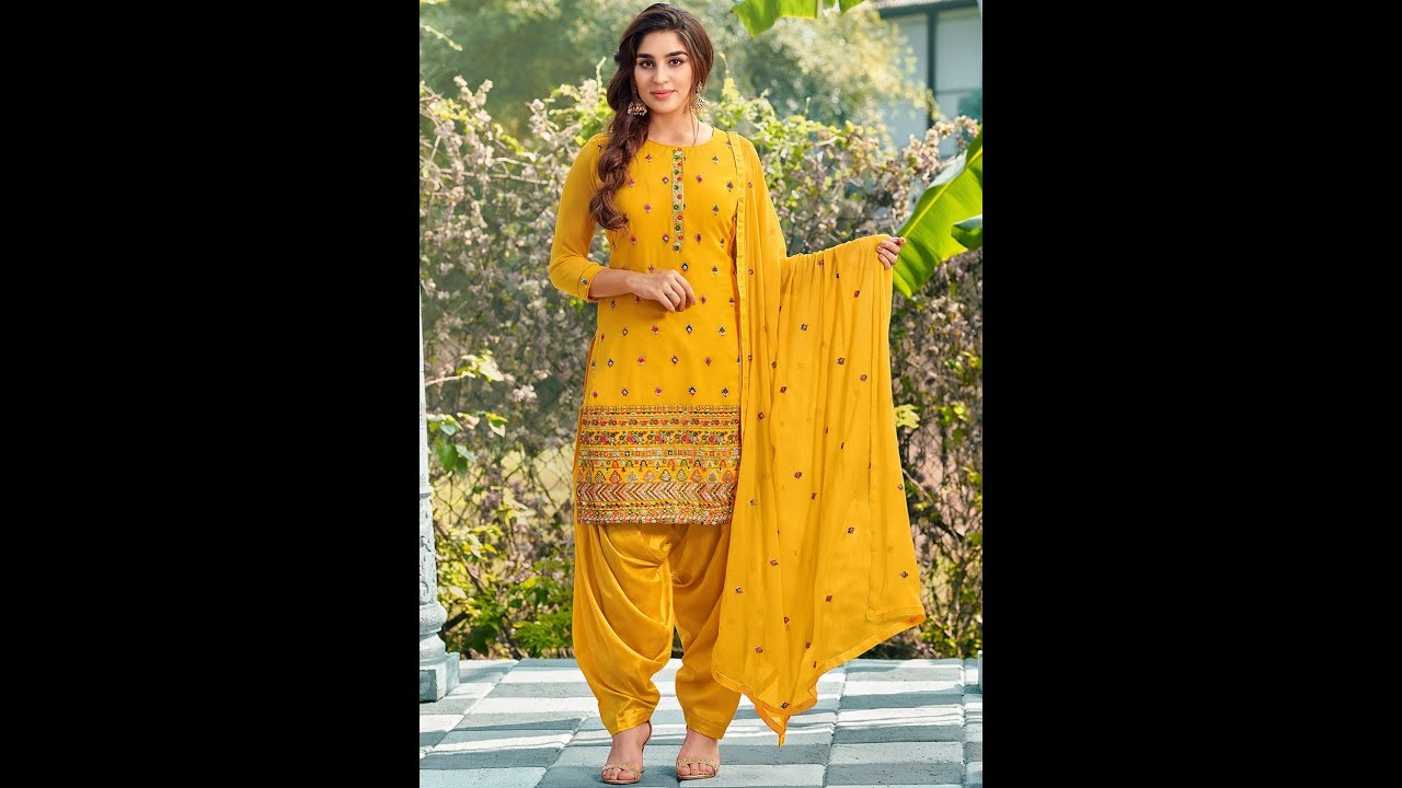 Beautiful #punjabi Embroidered Suit Dress Designing Ideas/balochi # ...