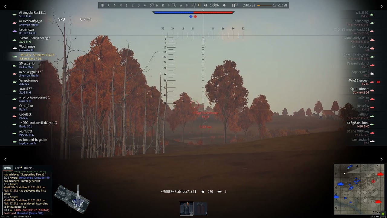 War Thunder 88 mm gun Flak Bus - YouTube