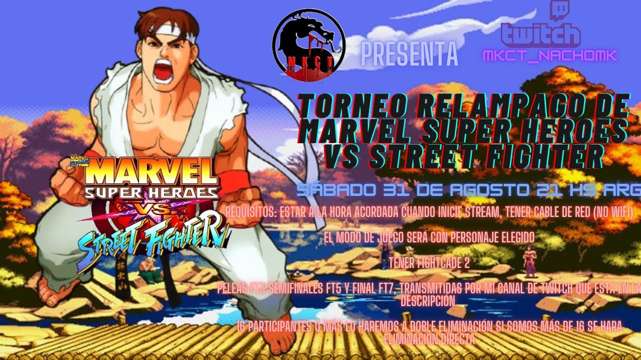 TORNEO RELAMPAGO MARVEL SUPER HEROES VS STREET FIGHTER - YouTube