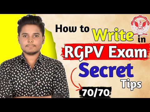 How to write in RGPV exam || Rgpv exam me likhne ka tarika || 5 secret ...