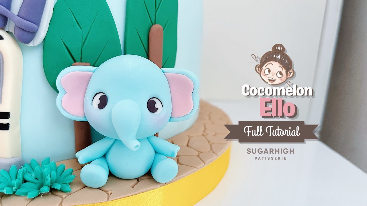 Cocomelon Ello (Elephant) Fondanr Tutorial - Learn how to make a ...