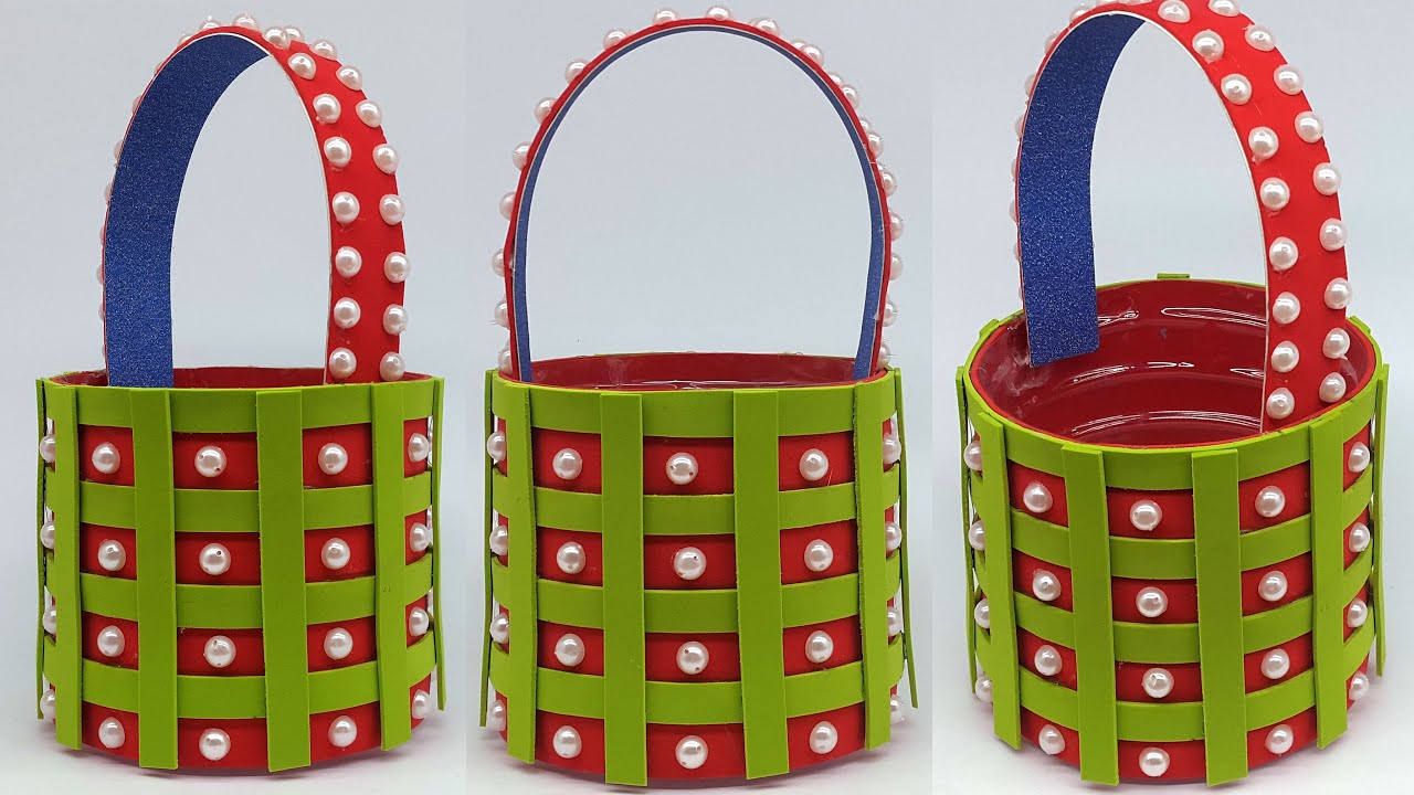 Beautiful Basket Making at Home - How to Make Basket - Best Out Of ...