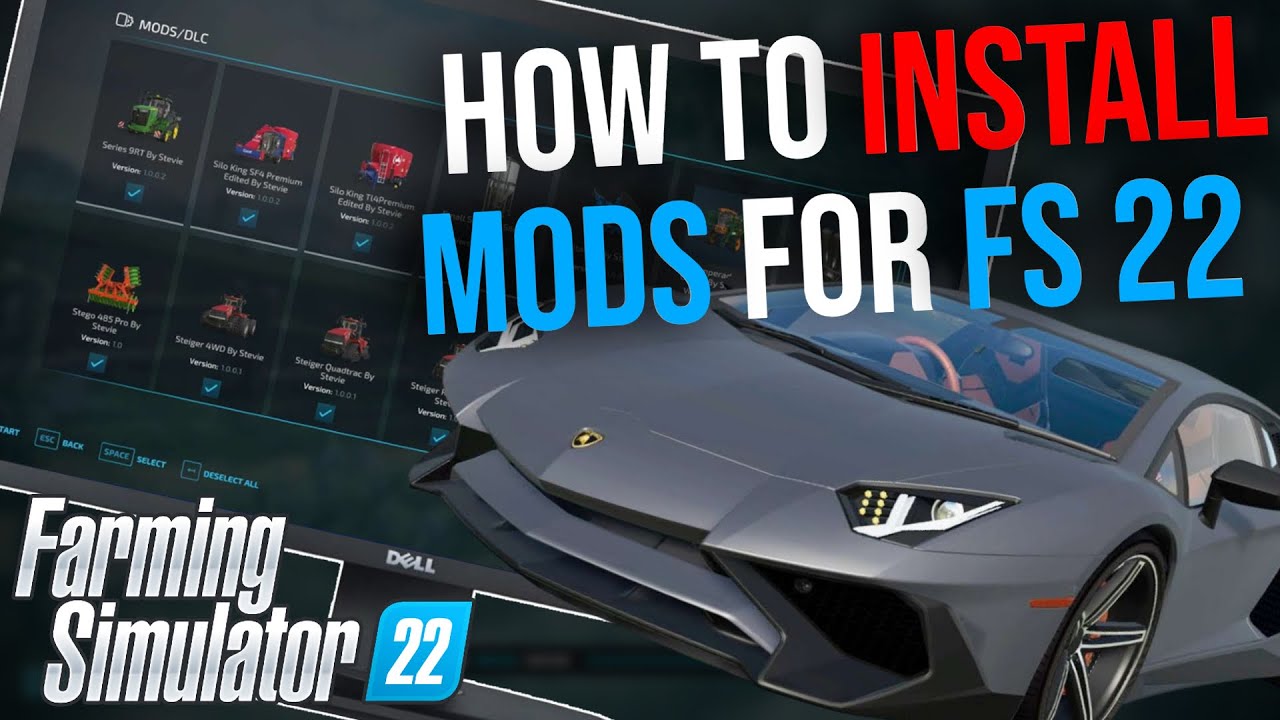 How To Install Mods For Farming Simulator 2022 - YouTube