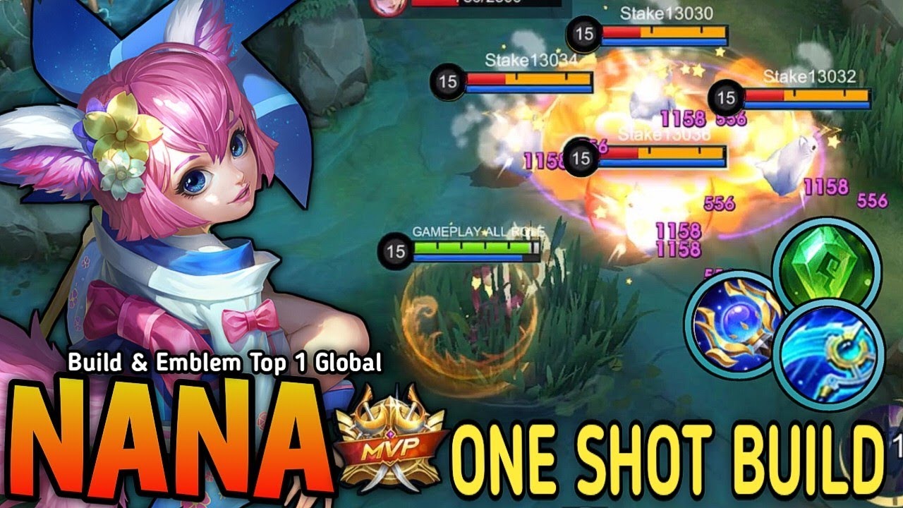 24 Kills 100% Brutal DMG!! Nana New One Shot Build and Perfect Emblem ...