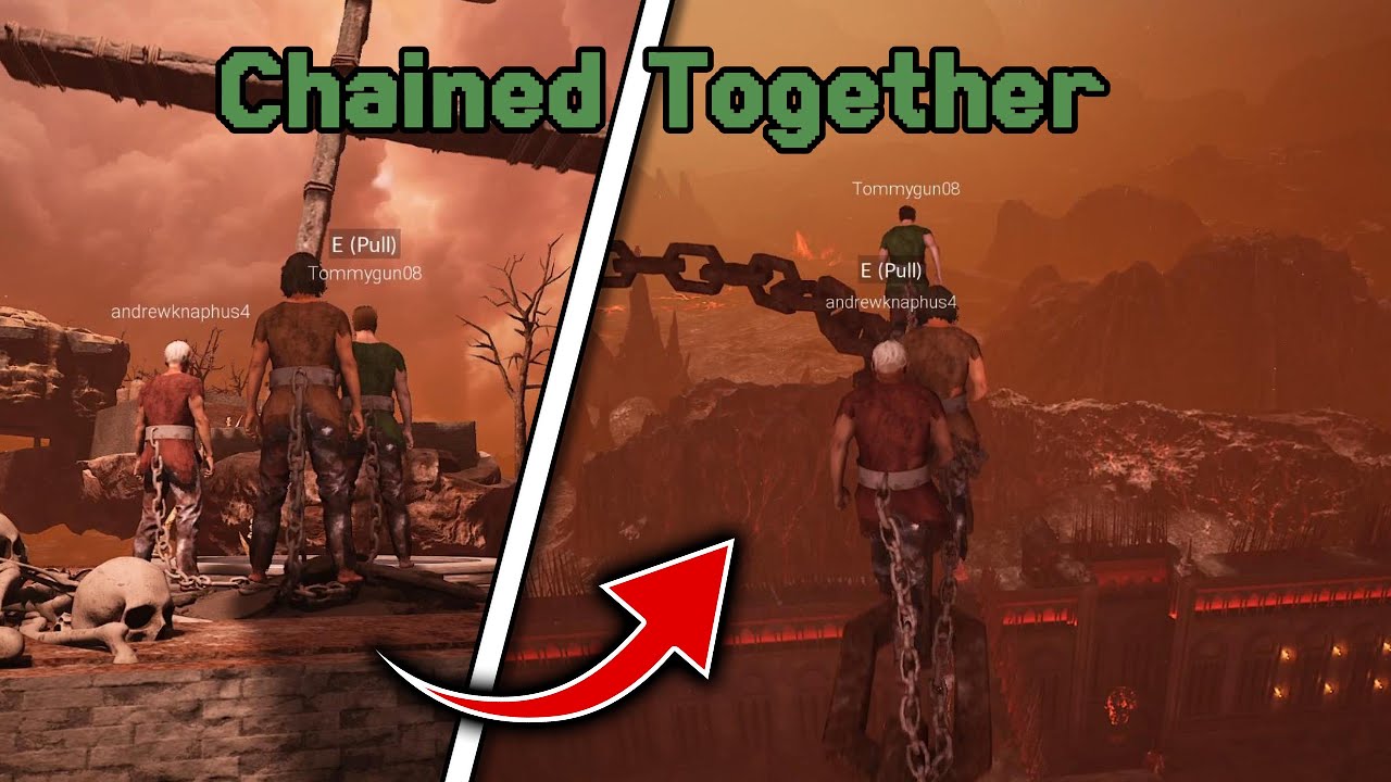 WHO'S IDEA WAS THIS?! Playing chained together (3 Player) - YouTube