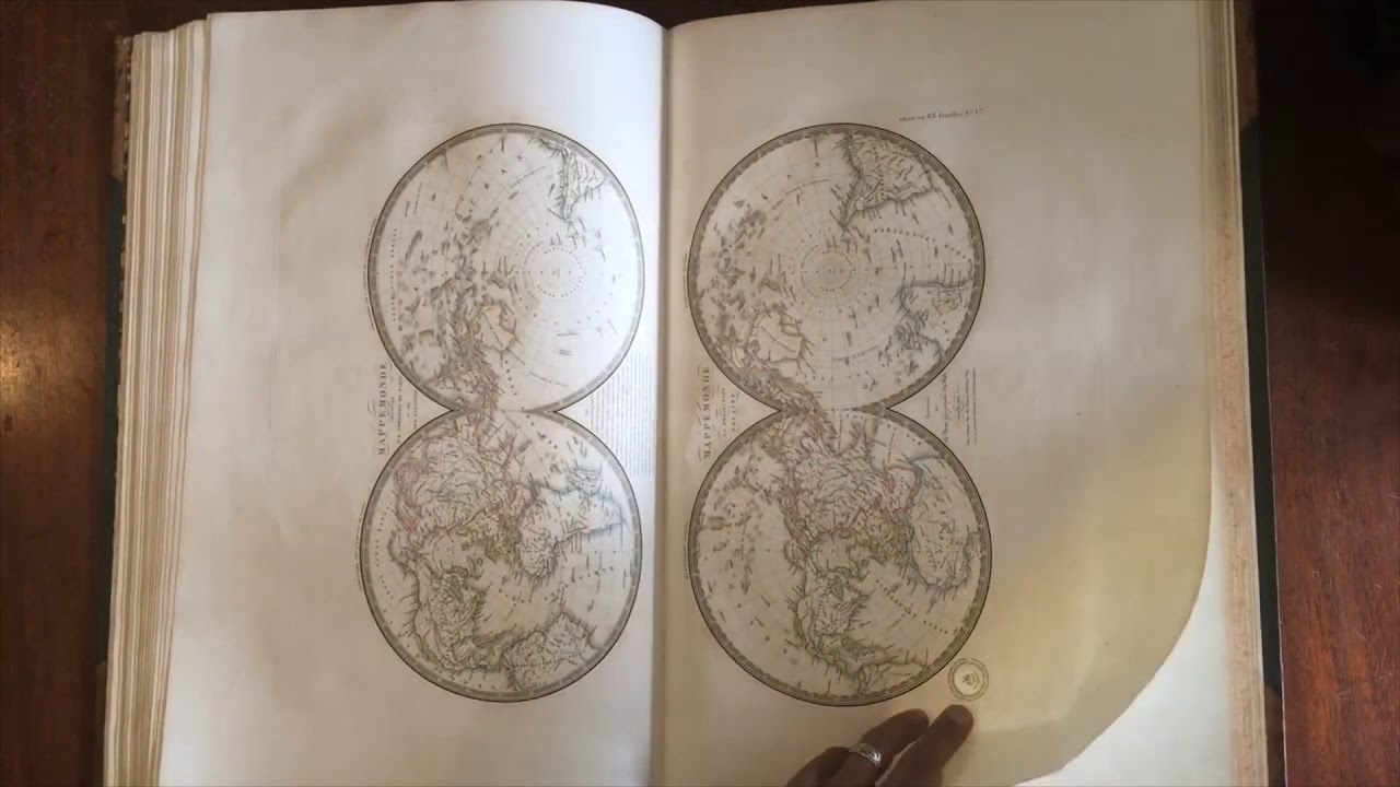 Atlas 1826 Brue huge monumental 34 maps Ancient World & Modern ...