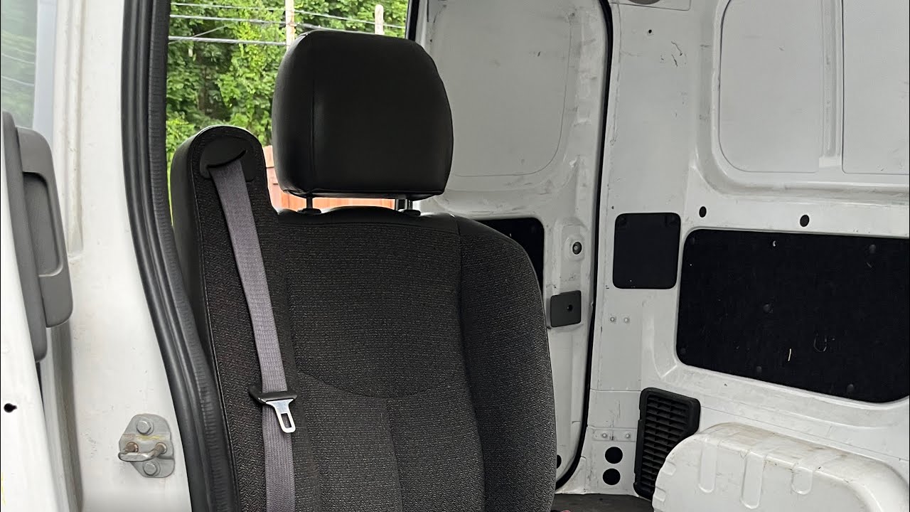 Added rear seat to Nissan NV200 Cargo van! - YouTube
