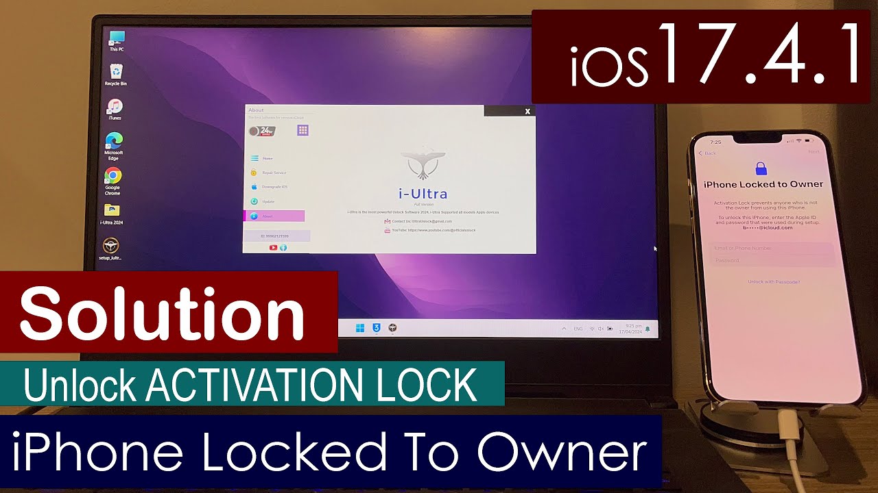 iOS 17.4.1 - Unlock Activation Lock on iPhone Locked To Owner ...