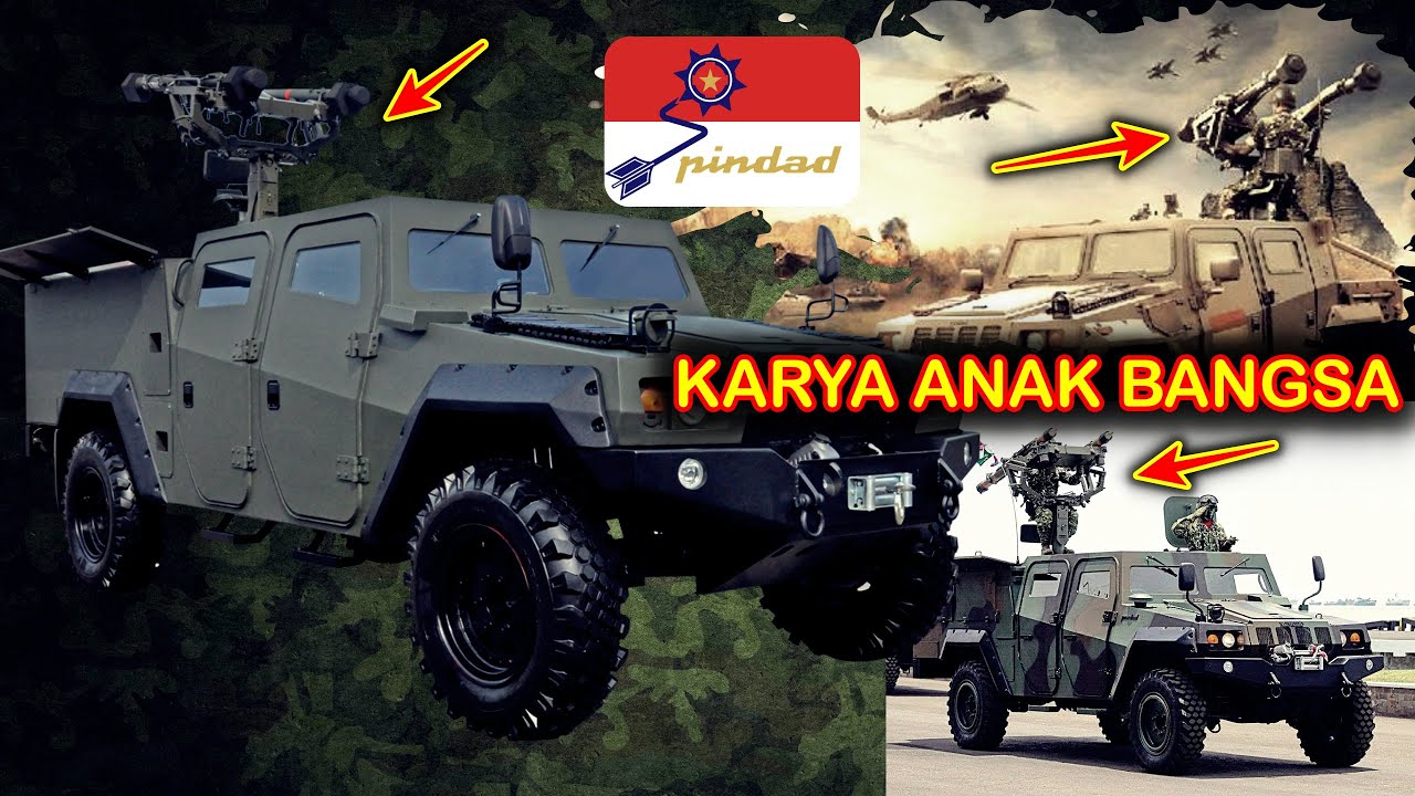 SANGARNYA MOBIL PELUNCUR RUDAL INDONESIA !! KOMODO PINDAD 4x4 MISSILE ...