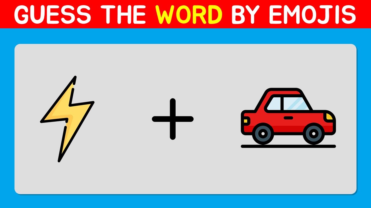 Guess the Emoji Word Game 😍 | Fun Brain Teaser Challenge - YouTube