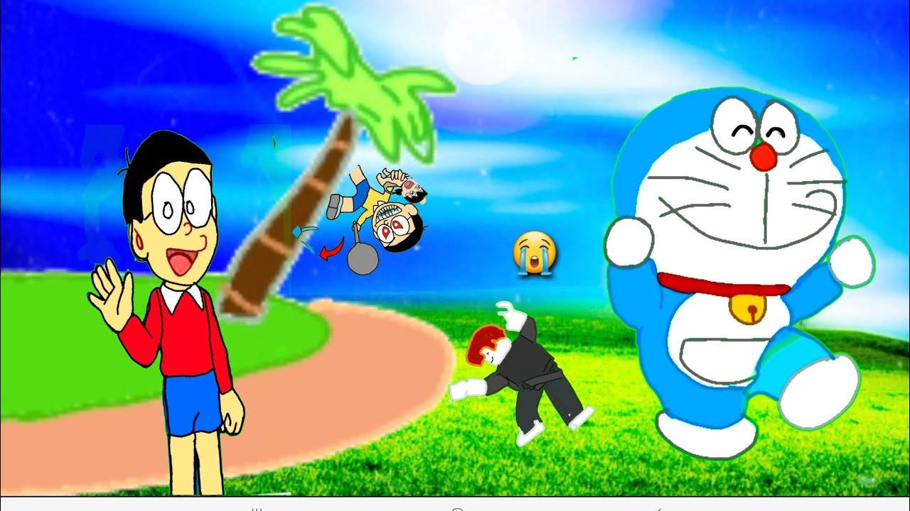 Nobita Fall Down 😱 Funny Gameplay | Best Funny Game - Doreamon Vs ...