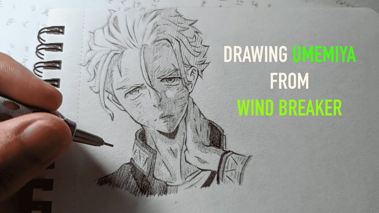 Draw a character from wind breaker - YouTube