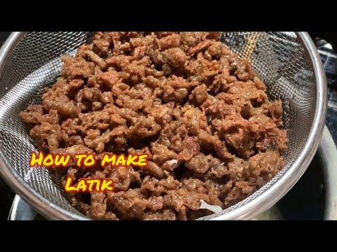 How to make Latik from a can of Coconut cream - YouTube